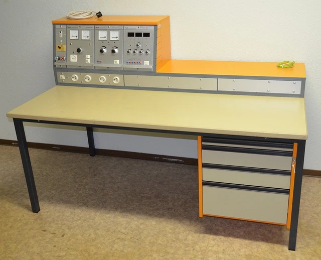 H2) HERA Laborsystem 2000 Labortisch Werkbank mit Netzgerät Netzteil ...