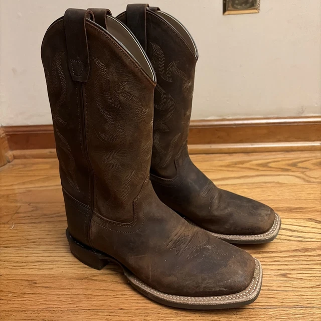 CODY JAMES BBSC1904 Brown Leather Cowboy Boots Big Kids Size 6.0D £22. ...