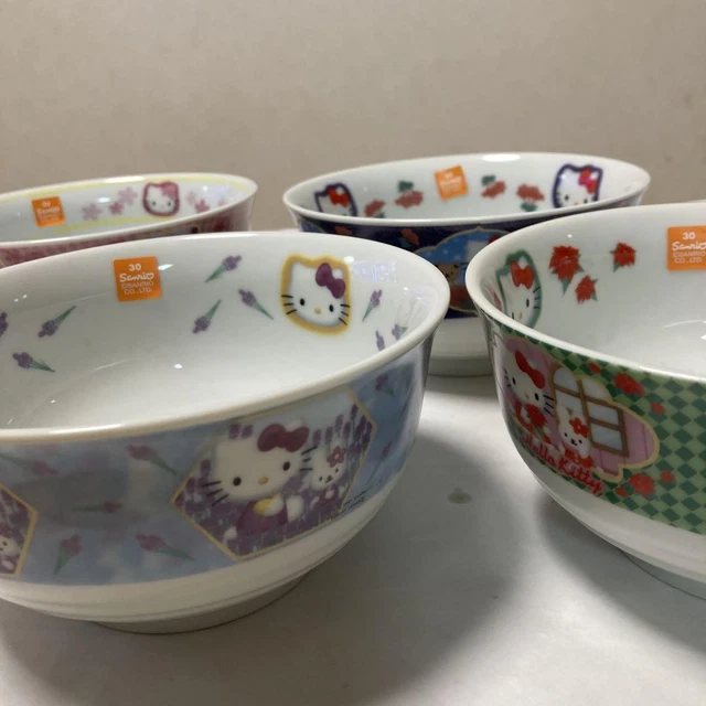 SANRIO HELLO KITTY Ramen Meguri Arita Yakidon Buri Set di 4 EUR 116,77 ...