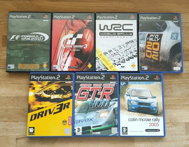 7 X PS2 CAR RACING GAMES BUNDLE - F1 WRC Pro Rally Driv3r GT-R 400 ...