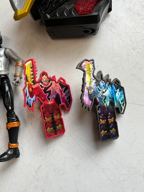 POWER RANGERS DINO Fury T-Rex Morpher and Black ranger with 2 Keys full ...