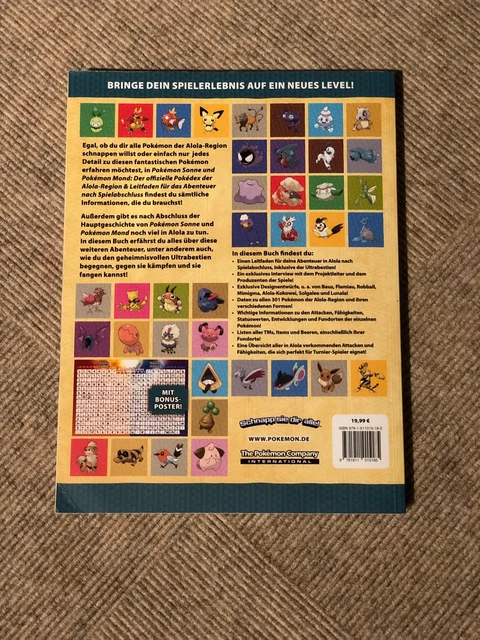 POKÉMON SONNE & Mond – Pokédex | Offizielles Lösungsbuch | sehr guter ...