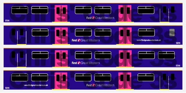 ADHESIVE VINYL CLASS 150 Decal suit N gauge Dapol / Farish - First ...