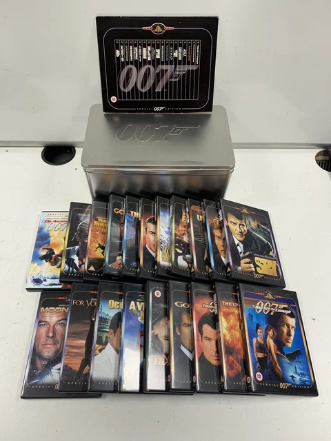 JAMES BOND COLLECTION-20 DVD Tin Box Set Special 007 Edition £12.00 ...