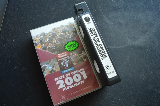 STATE OF ORIGIN 2001 Highlights Vhs Video! Rugby League Nrl Queensland ...