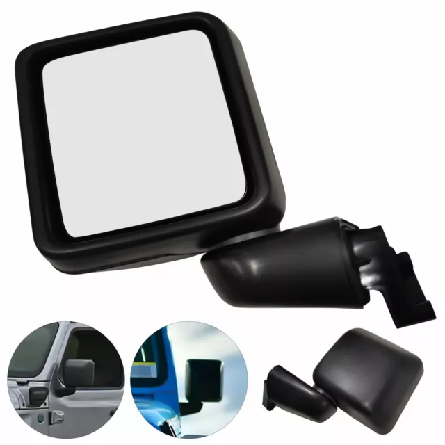 LEFT SIDE FIT 2018-2021 Jeep Wrangler JL /2020-2021 Gladiator Rear View ...