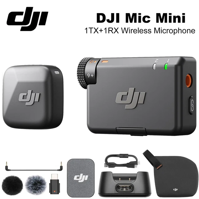 DJI MIC MINI 400m Wireless Lavalier Microphone Detail-Rich Audio Video ...