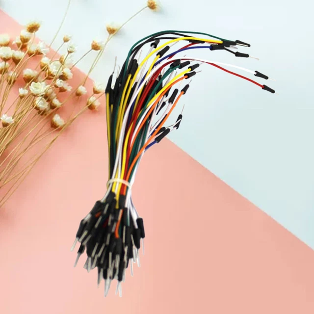 65 PCS CONNECTION Wire DIY Breadboard Kit Test Wires Project Jumper ...