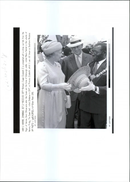 QUEEN ELIZABETH II, Prince Philip and Simon Chi... - Vintage Photograph ...