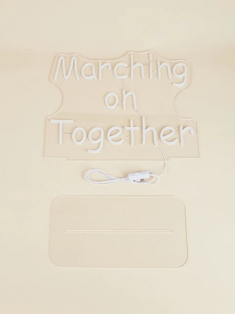 LEEDS - MARCHING ON TOGETHER - Neon sign , Table lamp or wall mounted £ ...