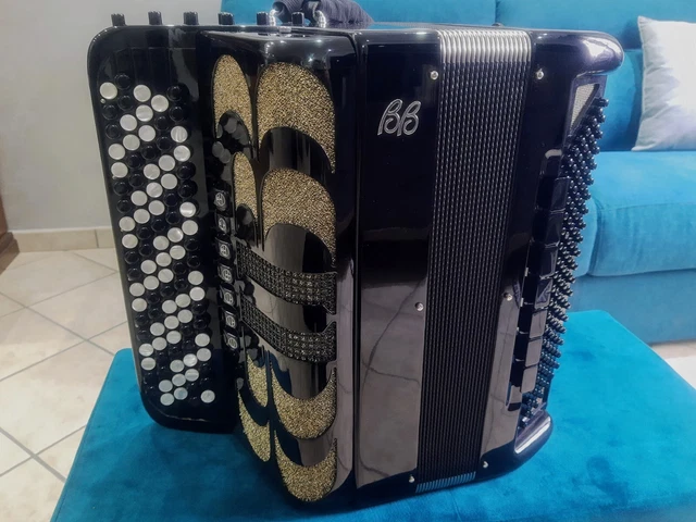 ACCORDION FISARMONICA CROMATICA LMMH DOUBLE CASSOTTO 140 Bassi ...