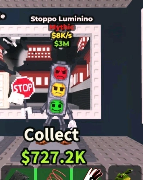 STEAL A BRAINROT Mythic Stoppo Luminino 8K/S - Fast Delivery £1.16 ...