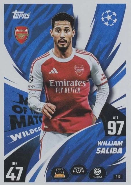 MATCH ATTAX CHAMPIONS League 2025/26 317 Man of the Match William ...
