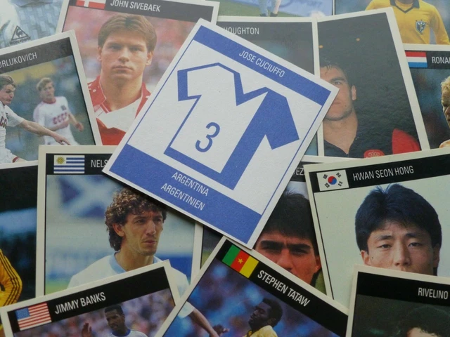ORBIS WORLD CUP Italia 90 Stickers (260-525 + A-Z) - Choose The Numbers ...