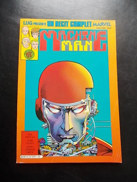 RARE RÉCIT COMPLET MARVEL Machine Man LUG 1986 Defalco Trimpe Très Bon ...