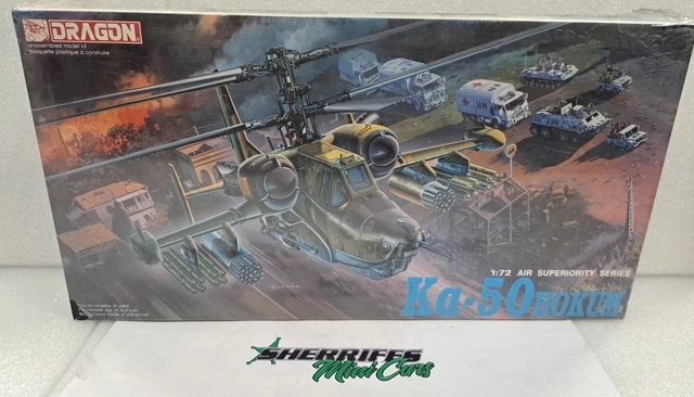 DRAGON 1:72 SCALE Russian Army Kamov Ka-50 Hokum Model Kit # 2509 $19. ...