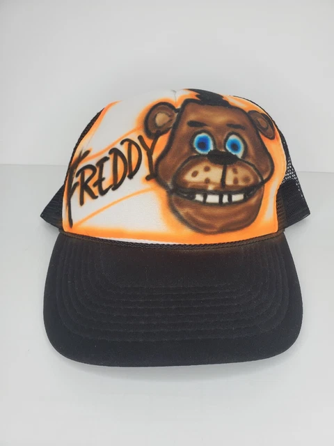 FIVE NIGHTS AT Freddys FNAF Freddy Fazbear Black Airbrushed Adjustable ...
