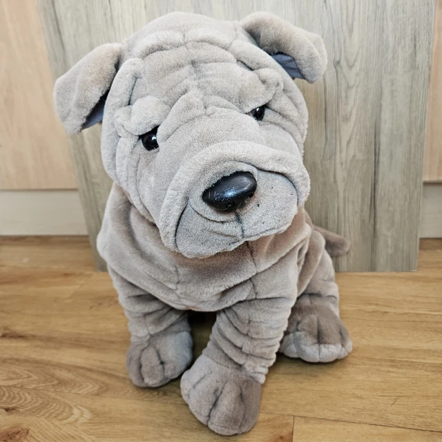 LARGE WRINKLY SHAR Pei Dog Soft Toy Plush Toy Sharpei Puppy Pup ...