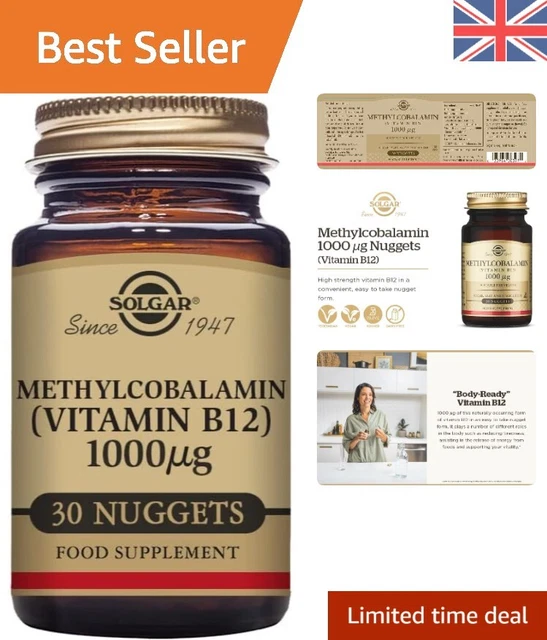 METHYLCOBALAMIN VITAMIN B12 1000 µg Nuggets, Pack of 30 - For Energy Support ... £23.99 ...
