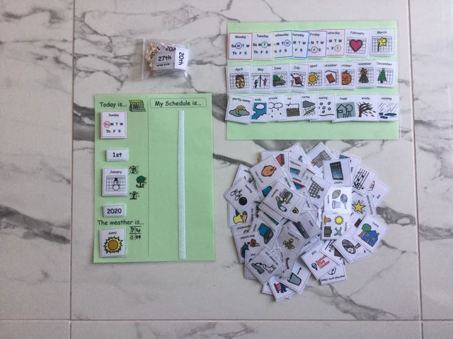 PECS PCS BOARDMAKER Day Planner e 100 carte per asd autismo ASD ADHD SEN EUR 19,34 - PicClick IT