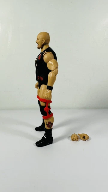 CUSTOM WWE ELITE Stone Cold Steve Austin 6” Action Figure Red Bionic ...