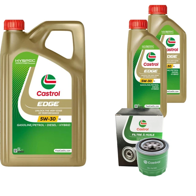 CASTROL KIT D'INSPECTION 7 L EDGE Titane 5W-30 LL pour Mercedes-Benz ...