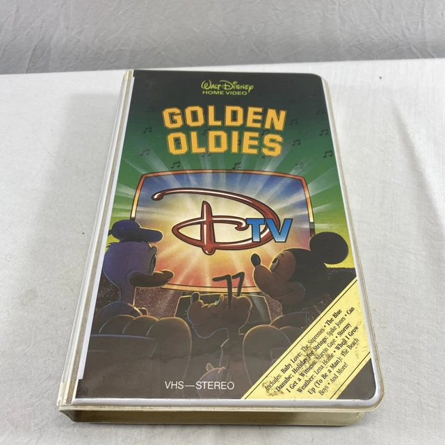 GOLDEN OLDIES VHS Tape 1984 Disney Animated Music Videos White ...