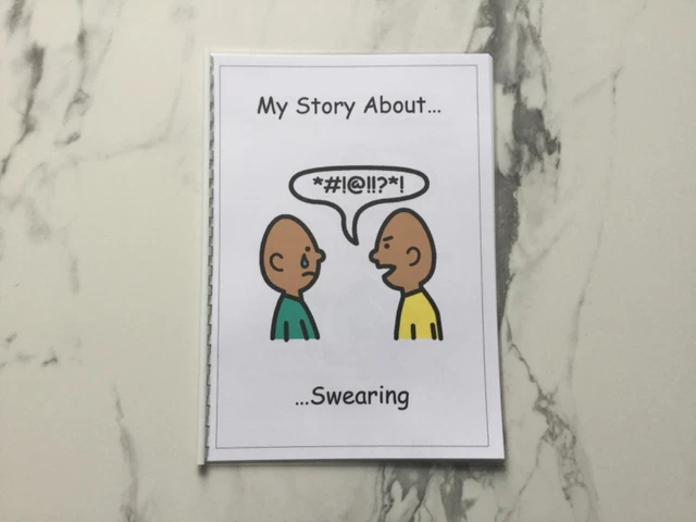PECS/BOARDMAKER SWEARING SOCIAL Story for Autism/ASD/ADHD/SEN/Asperger ...