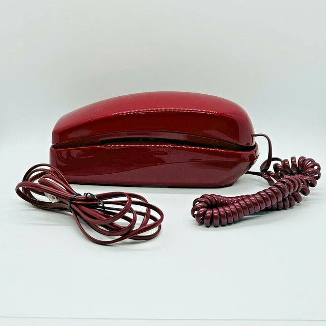 VINTAGE BELL ATLANTIC Trimline Telephone - Pushbutton Red-Model (Hac)Ba ...