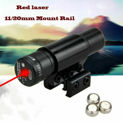 TACTICAL RED DOT Laser Sight 11/20mm Picatinny Rail Mount For Pistol Air-gun £8.99 - PicClick UK