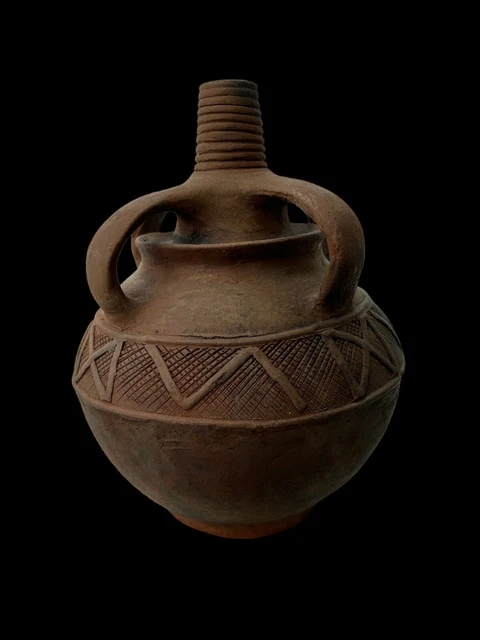 A 19TH CENTURY Genuine Antique african Bakongo Vessel/pottery From ...