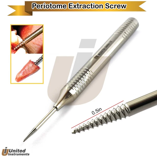 DENTAL PERIOTOME STR/CVD Root Extraction Screw Tip Periodontal ...