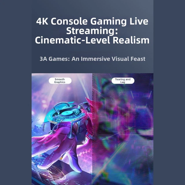 4K 60HZ VIDEOAUFNAHMEGERÄT für Switch und für PS5 mit Loop Out Funktion ...