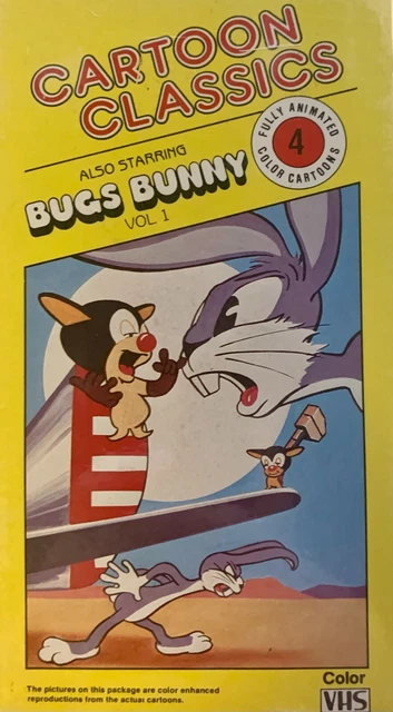 CARTOON CLASSICS BUGS Bunny VHS Rare Animation OOP New Factory Sealed ...