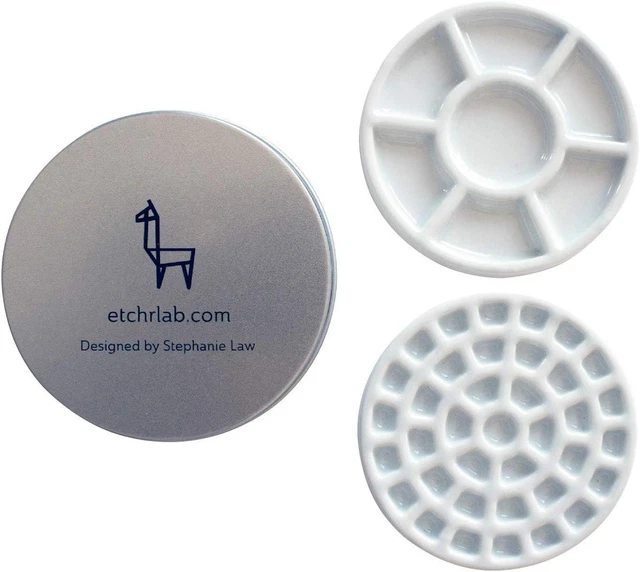 MINI PALETTE 37 Color Wells - Great with Watercolor Acrylic Oil and ...