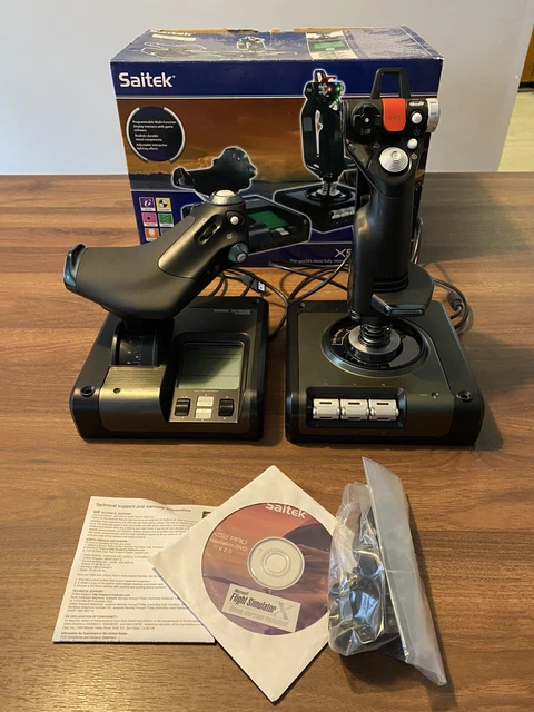 SAITEK X52 PRO Flight Control System - Flight Stick & Throttle HOTAS ...