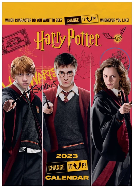 HARRY POTTER OFFICIAL Calendar 2023 Change It Up Wall Calendar Size ...