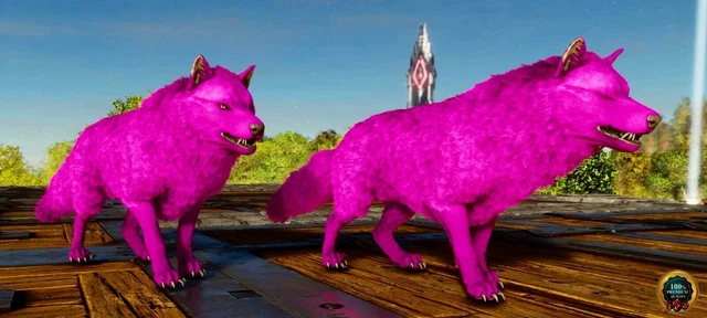 ARK SURVIVAL ASCENDED Direwolf Full Magenta PVE PS5/XBOX/PC EUR 6,67 ...