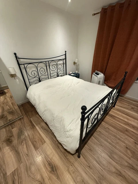IKEA NORESUND KING Size Double Bed Frame and Mattress £30.16 - PicClick UK