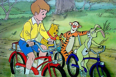 DISNEY WINNIE-THE-POOH CHRISTOPHER Robin Tigger Rabbit Original Picture ...