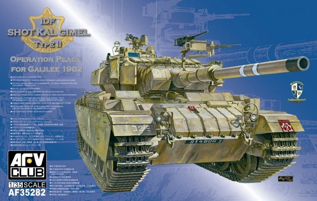 AFV CLUB 35282 IDF Shot Kal Gimel Type II Operation Peace for Galilee ...