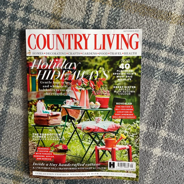 COUNTRY LIVING MAGAZINE September 2025 issue 9 cost £5.99 new read once ...