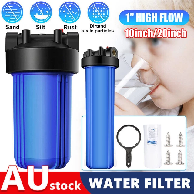 BIG BLUE FILTRATION 10"/20" x4.5" Whole House Rain Tank Water Filter ...