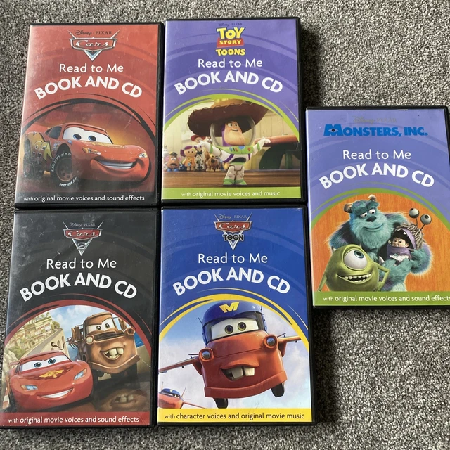 5 X DISNEY Pixar Read To Me Book & CD Bundle Monsters Inc Toy Story ...