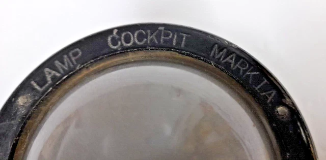 VINTAGE A /I\ M Cockpit lamp Mark 1A Ref No 5C/446 George V1 crown, Air ...