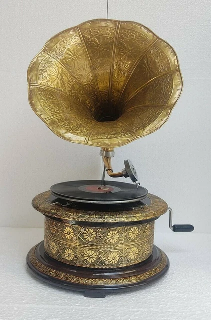 ANTIQUE OLD MODEL Working Gramophone Vintage Gramophone Player ...