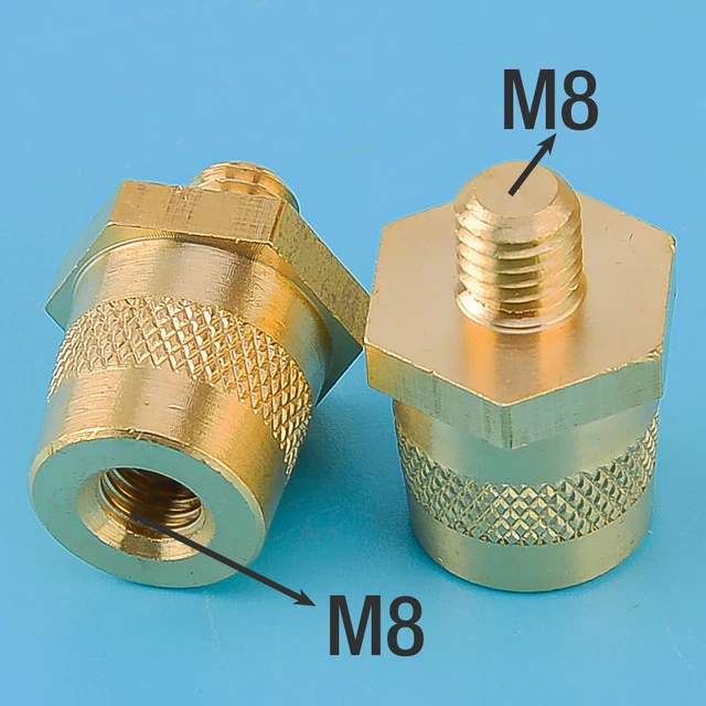 BATTERY POLE ADAPTER Terminal Connector Fittings M8 Thread Post ...