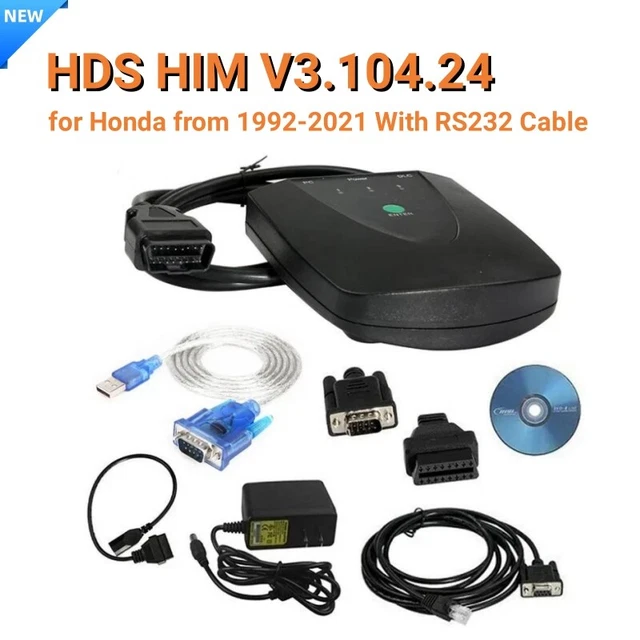 HDS HIM V3.104.24 Diagnsotic System with RS232 Cable USB1.1 for Honda ...