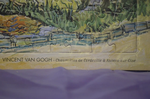 ANCIEN PUZZLE REPRODUCTION Tableau Vincent Van Gogh Pas Huile Sur Toile ...