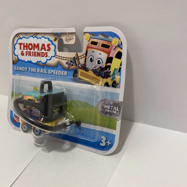 THOMAS & FRIENDS Push Along Sandy the Rail Speeder with Mask Track ...